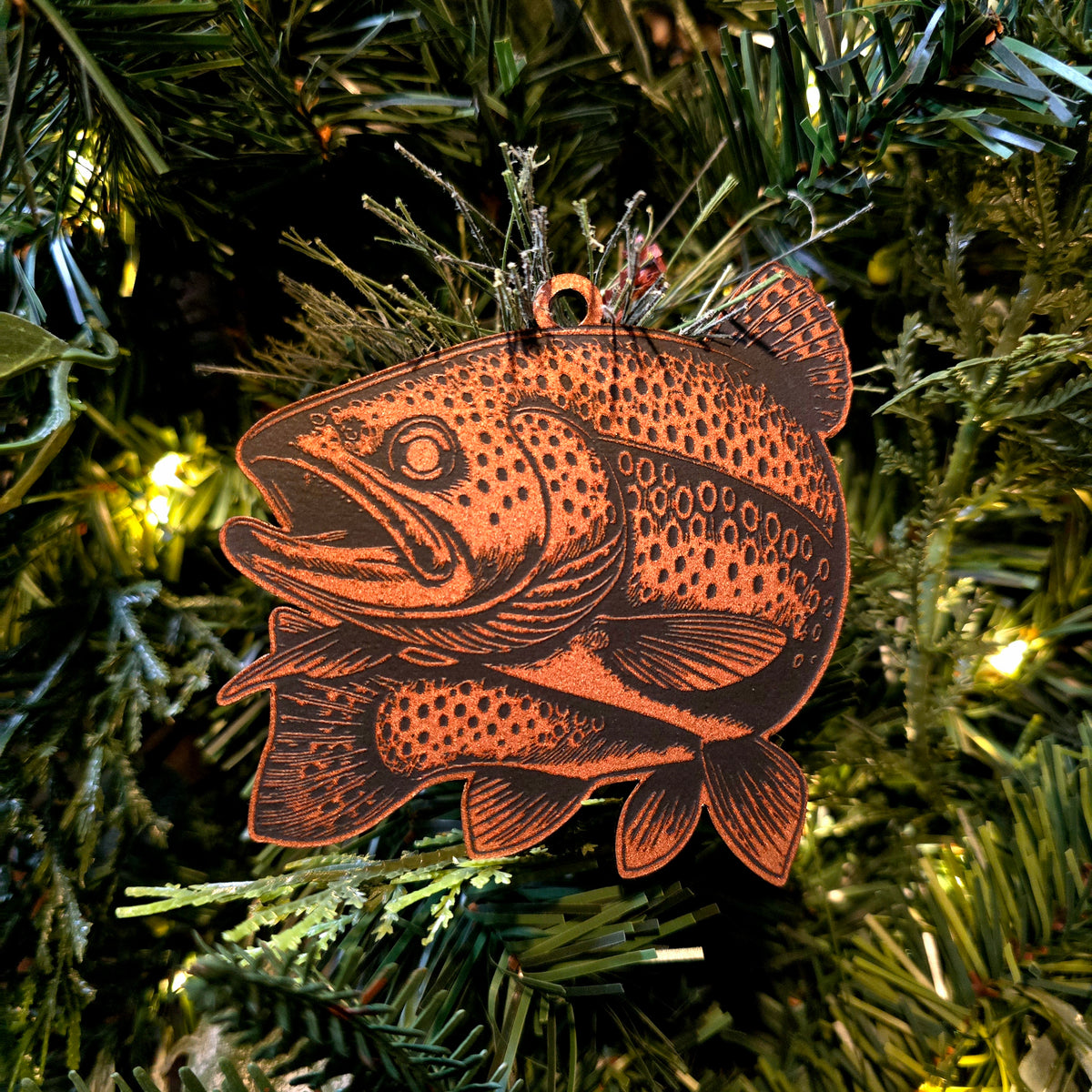 Copper Trout Christmas Ornament – DNA Custom Engraving
