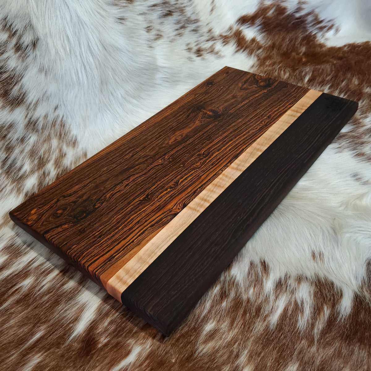 Bocote, Maple, & Wenge Cutting Board – DNA Custom Engraving